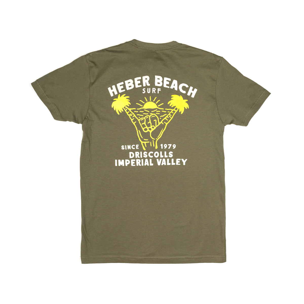 Heber Beach Tee - Olive - Driscolls Sports